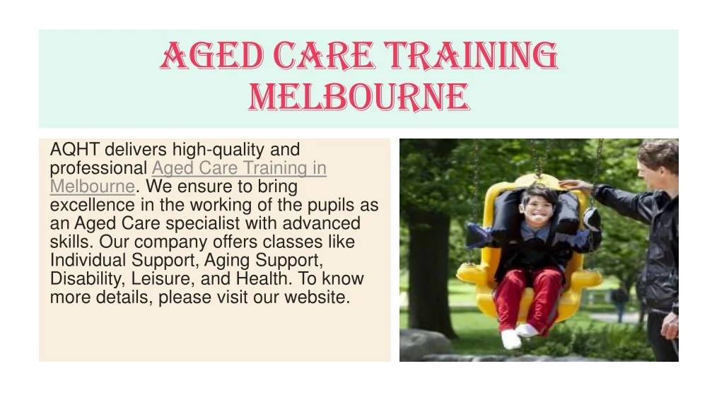 PPT - Aged Care Courses Melbourne PowerPoint Presentation, free ...