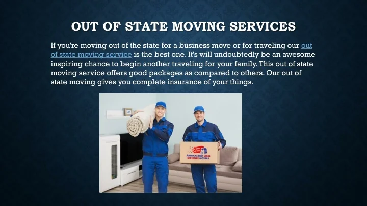 PPT - Out of state moving service PowerPoint Presentation, free ...