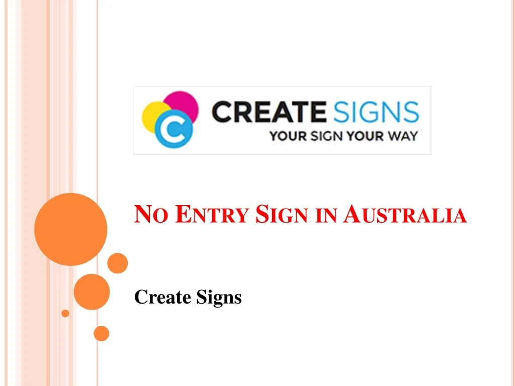PPT - Buy No Entry Sign in Australia at Reasonable Prices | Create ...