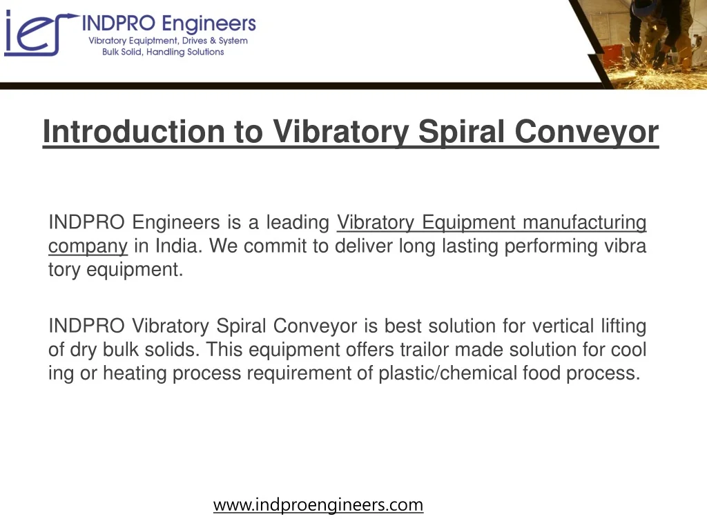 PPT - Indpro Engineers – A Leading Vibratory Equipment Manufacturing Company of India PowerPoint ...