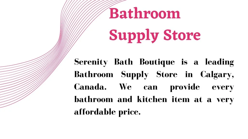 PPT Bathroom Sinks Canada Serenity Bath Boutique PowerPoint