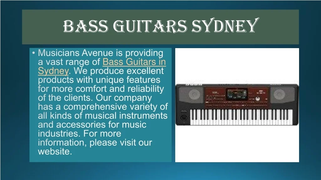 PPT - Musical Instruments Sydney PowerPoint Presentation, free download ...