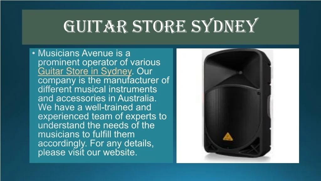 PPT - Musical Instruments Sydney PowerPoint Presentation, free download ...