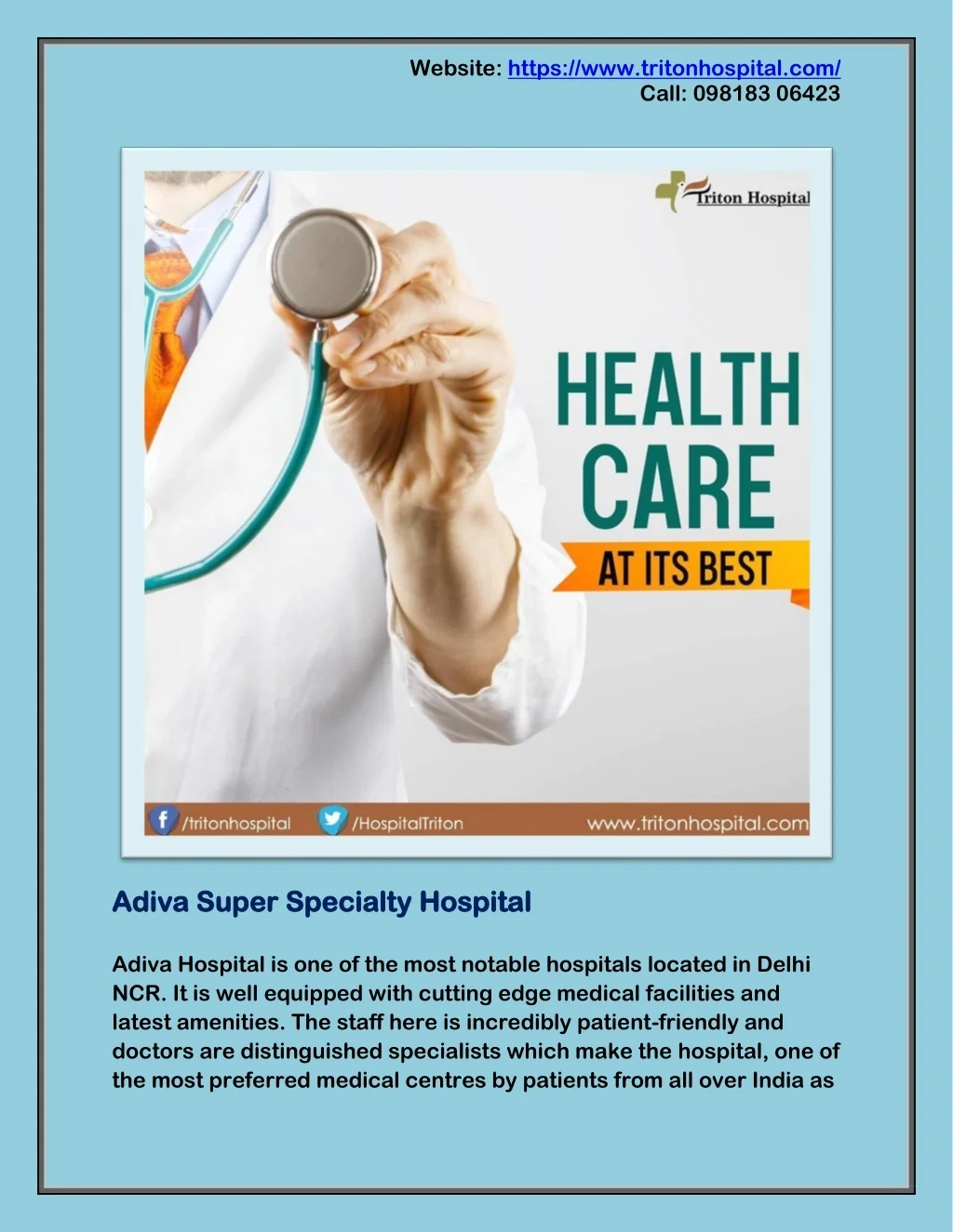 PPT - Looking the Best Childrens Hospital in South Delhi PowerPoint ...